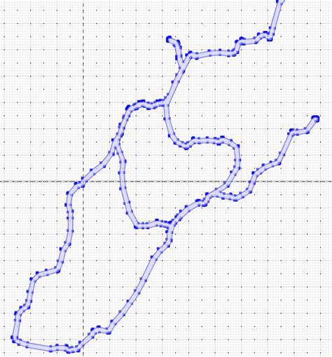 javascript polygon around closed loop polyline issue stack overflow