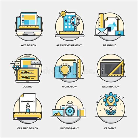 Programming Coding Flat Concept Stock Vector Illustration Of Algorithm Coding 54998068