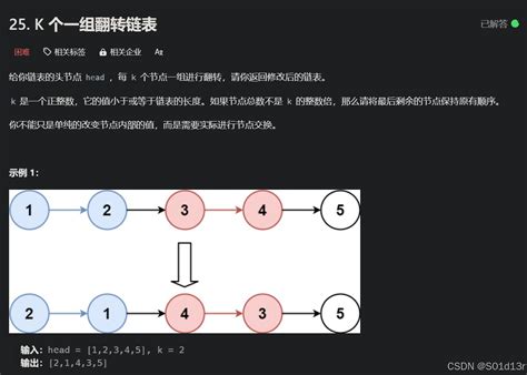 Leetcode 解题思路 16（k 个一组翻转链表、随机链表的复制） Csdn博客