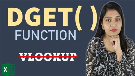 How To Use Dget Formula In Excel Dget Formula In Excel Excel Dget Function Youtube
