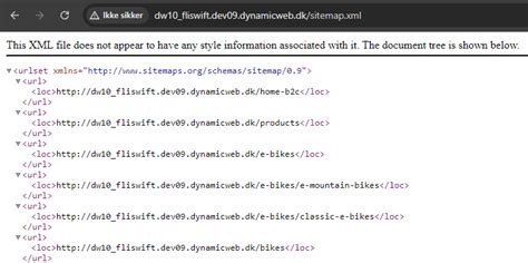 Sitemaps Dynamicweb 10 Developer Documentation
