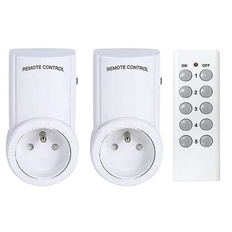 Set Of 3 Wireless Remote Control Socket Smart Programmable Socket Remote Control Onoff