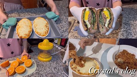 Eng 캐나다🇨🇦주부 일상 브이로그ㅣ🥪도시락 샌드위치 스파게티🍝 And 그라탕 해먹는 날 ️건강하게 오렌지 주스 만들어 먹기
