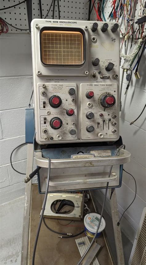 Tektronix Type 561b Oscilloscope On Rolling Stand