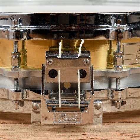 Pearl 35x14 Free Floating Piccolo Snare Drum Brass Used Chicago