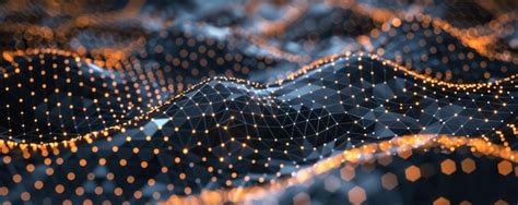 Abstract Deep Learning Algorithm Layers Of Data And Connections Forming