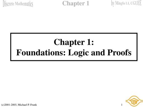 ppt chapter 1 foundations logic and proofs powerpoint presentation id 1357690