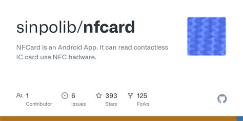 GitHub Sinpolib Nfcard NFCard Is An Android App It Can Read Contactless IC Card Use NFC Hadware