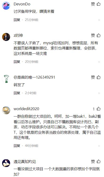 【思考待定】备用字段到底是不是一个好的选择呢？ 酷酷 博客园