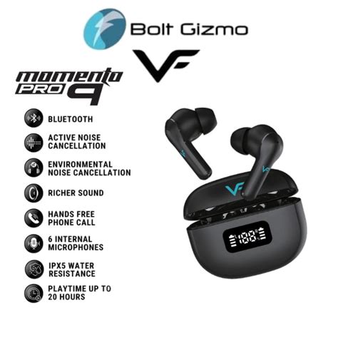 Vinnfier Vf Momento Pro 9 Anc Enc True Wireless Stereo Earbud 6 Built