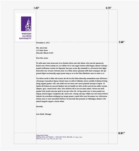 Formal Letter On Letterhead Format