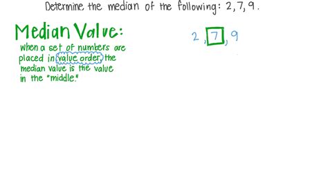 Question Video Determining The Median Of A Data Set Nagwa
