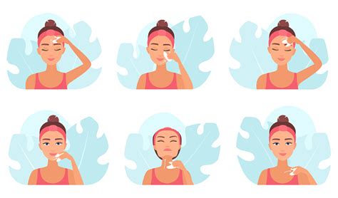 Gua Sha 마사지 세트 옥 마사지기로 얼굴 피부 마사지의 인포그래픽 지침 요가에 대한 스톡 벡터 아트 및 기타 이미지