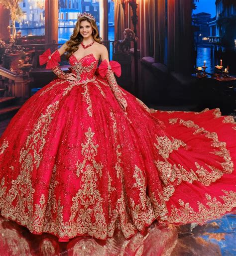 Red Quinceañera Dresses Princesa By Ariana Vara