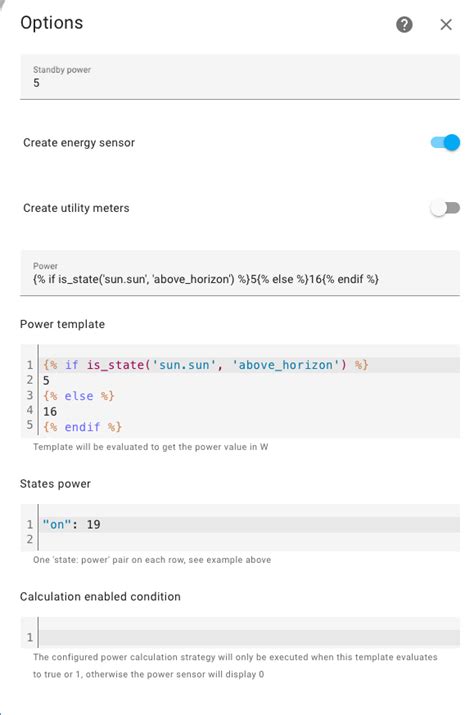 Conditional Power Template · Issue 1528 · Bramstroker Homeassistant Powercalc · Github
