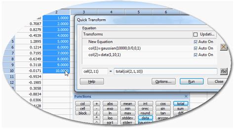 第五课 计算单元格中的统计信息 （3） Sigmaplot 科学绘图和高级数据统计分析软件丨中文网站特价购买