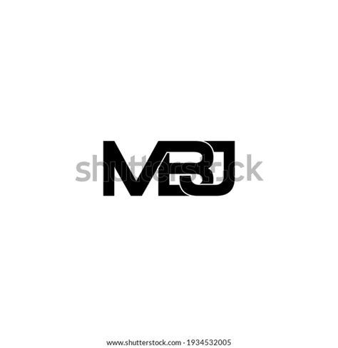 Mbj Letter Original Monogram Logo Design Stock Vector Royalty Free