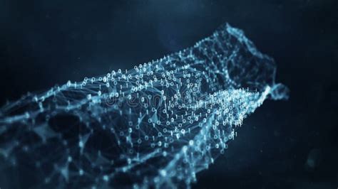 Abstract Motion Background Digital Binary Plexus Data Networks Stock Video Video Of Backdrop