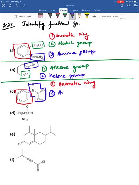 Solved Locate And Identify The Functional Groups In The Following Molecules Figure Cant Copy