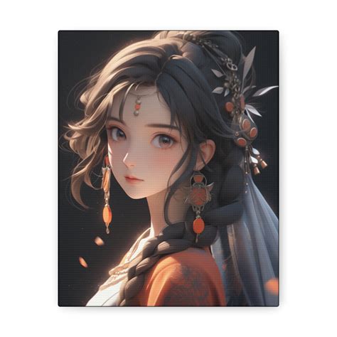 Beautiful Chinese Girl Portrait Etsy