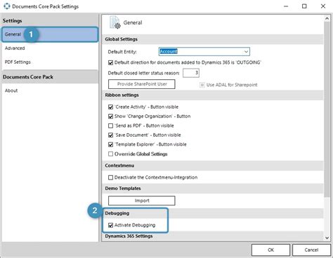 How To Enable Debugging For Documentscorepack Templatedesigner