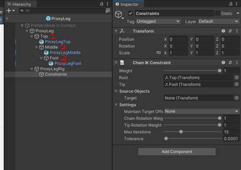 How Do I Constrain Translationrotation On Particular Axis In Robot Legs Unity Engine Unity
