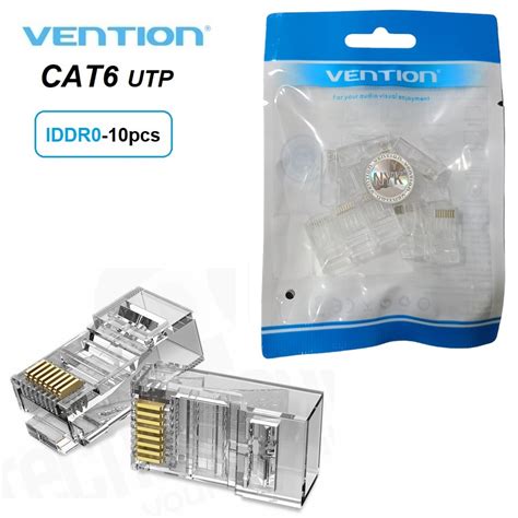 Jual Vention Konektor RJ Cat E Cat UTP Modular Plug Pcs Shopee Indonesia