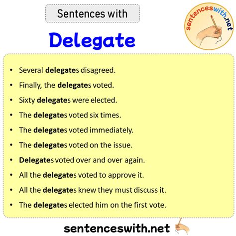 Sentences With Delegate Sentences About Delegate Sentenceswithnet Sentences With Delegate Sentences About Delegate Sentenceswithnet