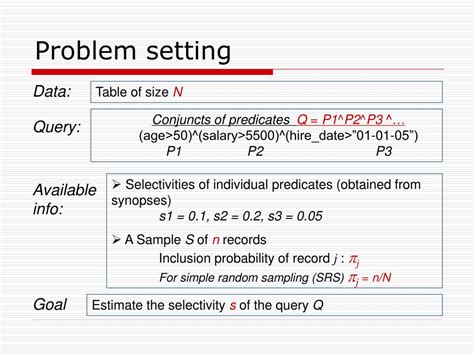 Ppt Hase A Hybrid Approach To Selectivity Estimation For Conjunctive