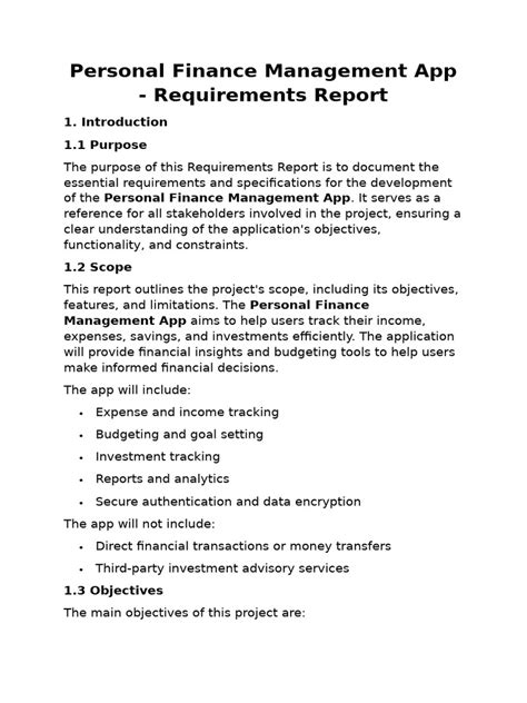 Personal Finance Management App Pdf Mobile App Cloud Computing