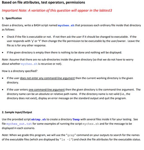 Solved Based On File Attributes Test Operators