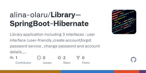 Github Alina Olarulibrary Springboot Hibernate Library Application