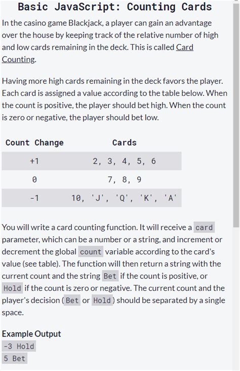 Javascript Freecodecamp Counting Cards Exercise Issue Stack Overflow