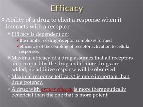 Efficacy And Potency Of Drug