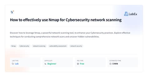 How To Effectively Use Nmap For Cybersecurity Network Scanning Labex