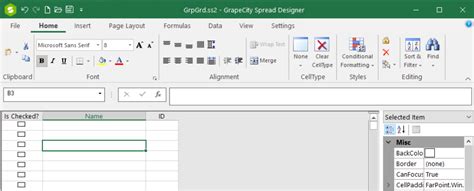 Migrating Activex Farpoint Spread Grid Designer