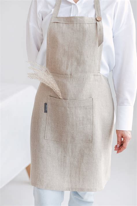 Organic Hemp Apron Handmade Hemp Apron Adjustable Apron Unisex Apron