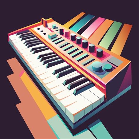Midi Keyboard Vector Illustration Flat 2 Premium Ai Generated Vector