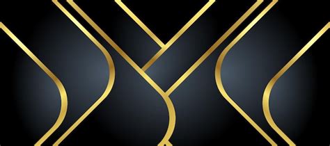 초록과 추상 검은색과 금색 고급 배경 프리미엄 벡터