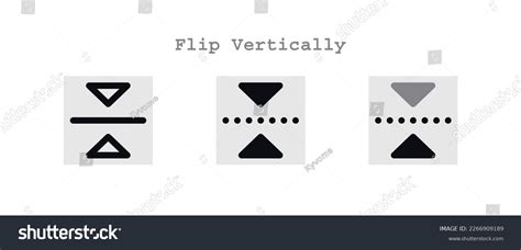 Flip Vertically Icons Set Ui Design Stock Vector Royalty Free 2266909189 Shutterstock
