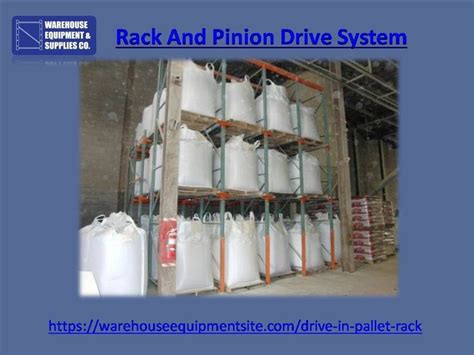 Rack And Pinion Drive System Pallet Rack Rack Warehouse Equipment