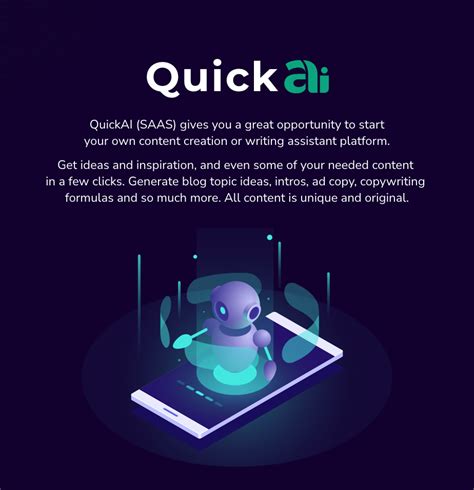 Quickai Openai Chatgpt Ai Writing Assistant And Content Creator As Saas Top New Code