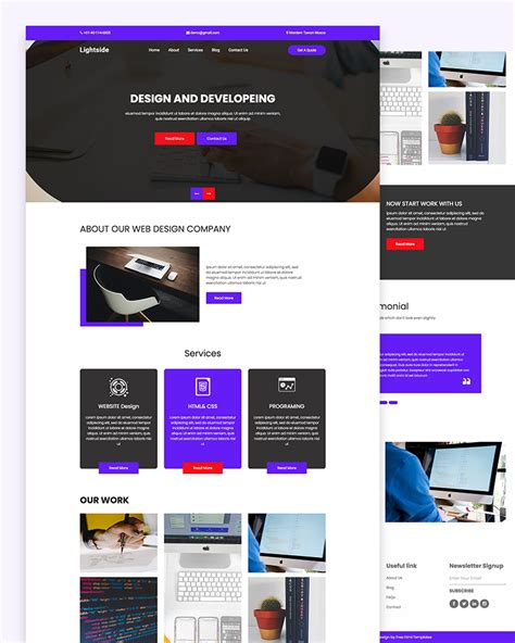 Lightside Web Design And Web Development Template
