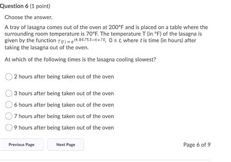 Solved Question 1 1 Point Choose The Answer Suppose A