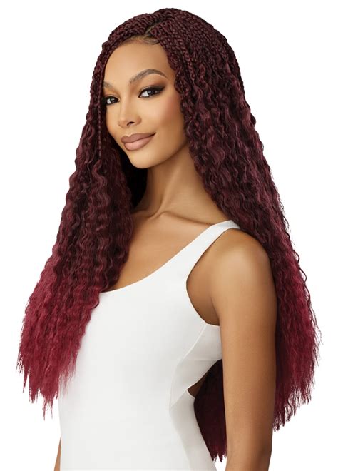 Outre X Pression Twisted Up Boho Wet And Wavy Vibe Box Braid 24 3x