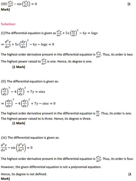 NCERT Solutions For Class 12 Maths Chapter 9 Differential Equations