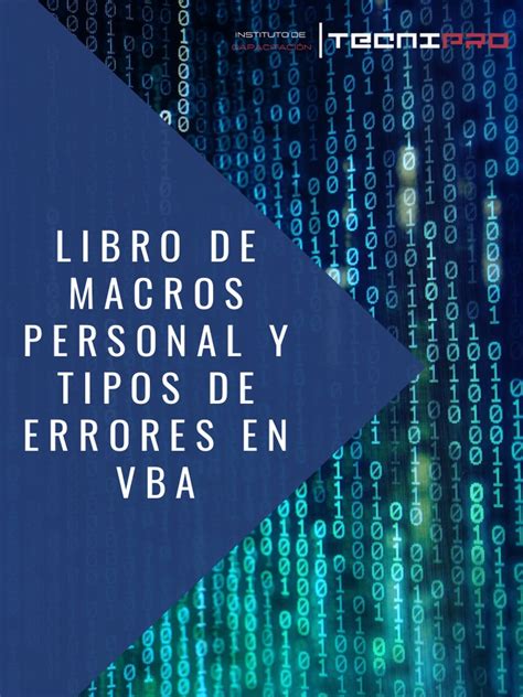 Libro De Macros Personal Y Tipos De Errores En Vba Pdf Macro Informática Microsoft Excel