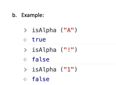 Solved Write A Function Named Isalpha That Accepts A