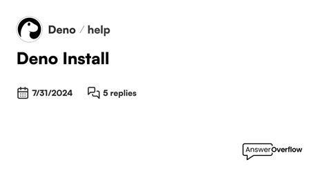 deno install deno