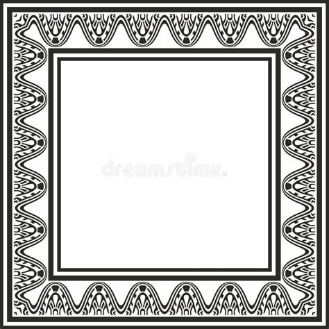 Square Assyrian Black Outline Stock Illustrations 16 Square Assyrian